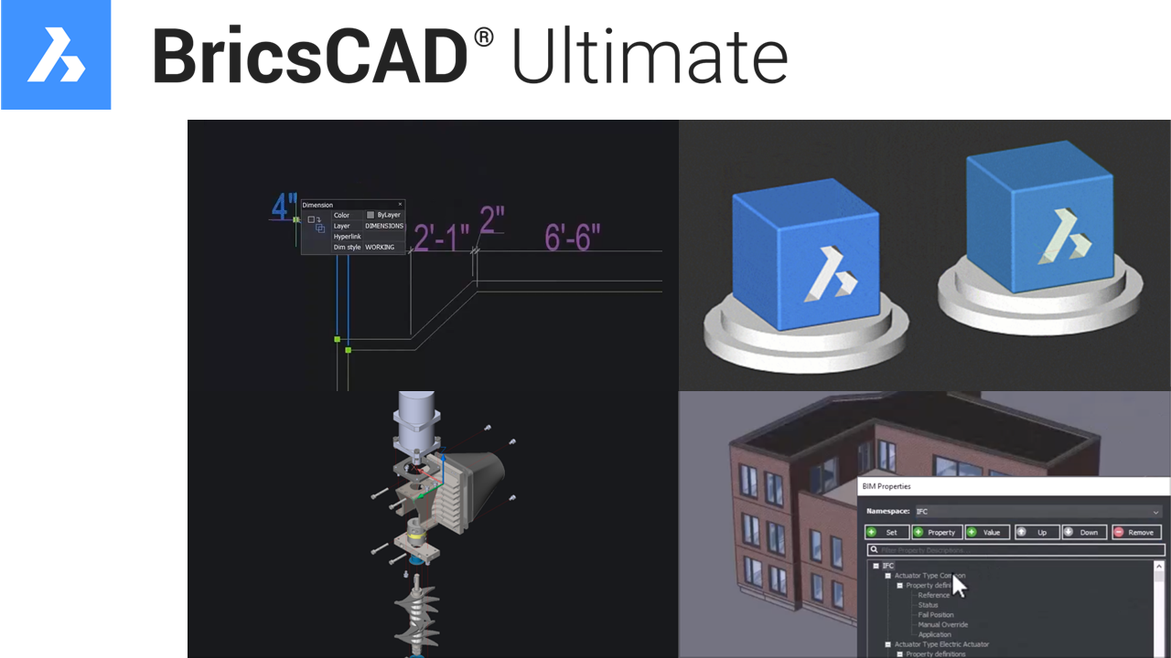 BricsCAD V25 Ultimate Vup-V22b （V22以前からのバージョンアップ） | BricsCAD-.dwg 互換 2D/3D/BIM 統合CAD